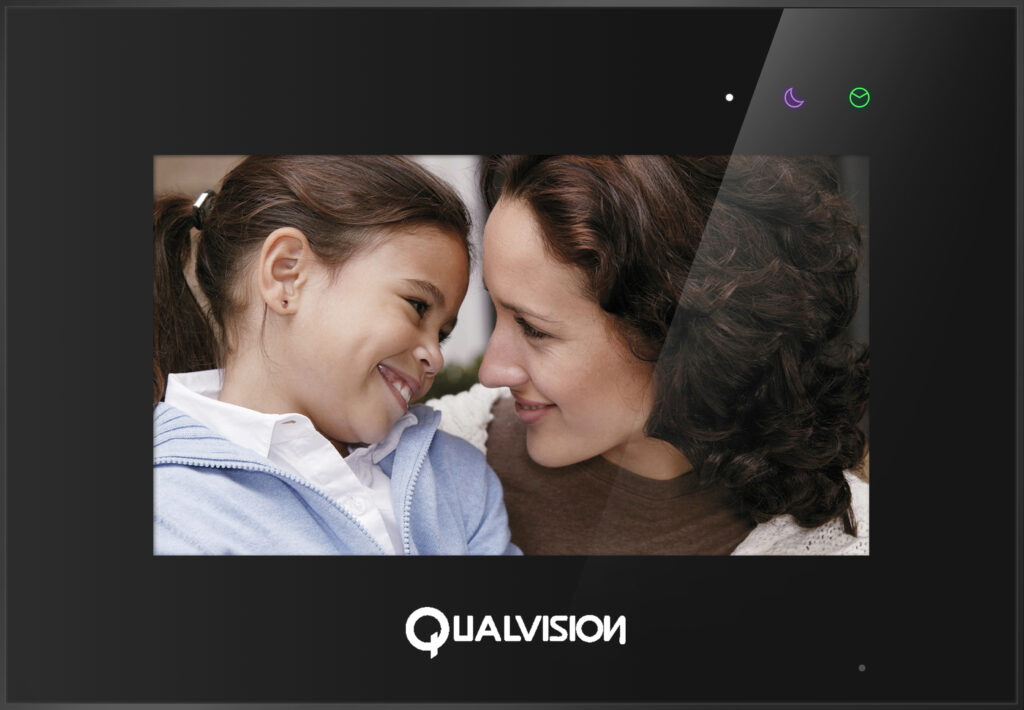 Видеодомофон Qualvision QV-IDS4770QW Black WiFi AHD 1080P | Qualvision ...